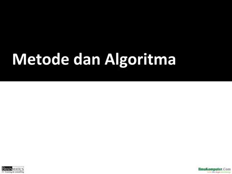 ppt data mining metode dan algoritma powerpoint presentation free