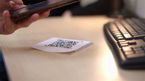Close Up Scanning Qr Code With Smartphone Stock Footage SBV Storyblocks