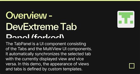 Overview DevExtreme Tab Panel Forked Codesandbox