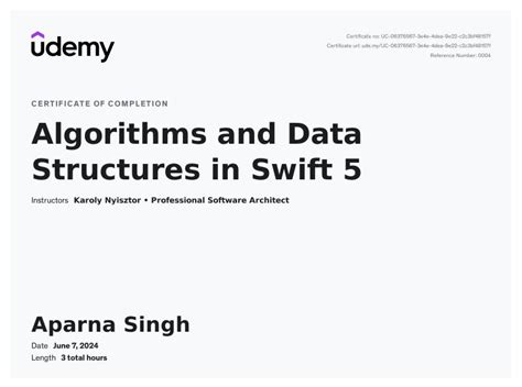Aparna Singh On Linkedin Programming Datastructures Algorithms Swift5 Linkedinlearning Udemy