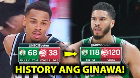 Insane 30 POINT COMEBACK Ng Hawks Laban Sa Celtics At Ganito Nila