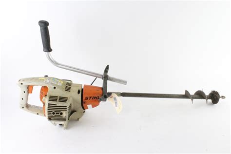 Stihl Bt45 Earth Augerwood Boring Drill Property Room