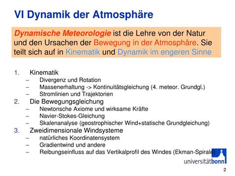 PPT Einführung in Meteorologie met211 Teil VI Dynamik der