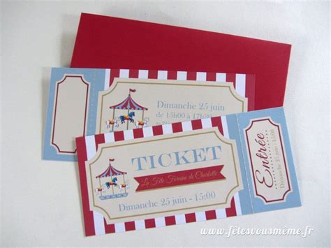 Invitation Fête Foraine Invitation Anniversaire Fêtes Vous Même