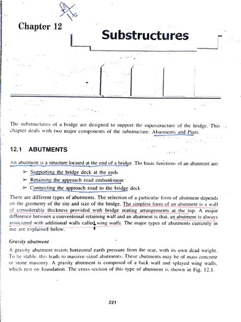 sub structures pdf bridge civil engineering