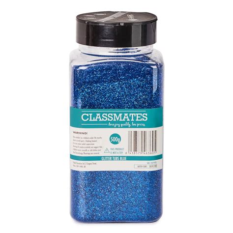 Glitter Shaker 500g Blue The Education Supplies