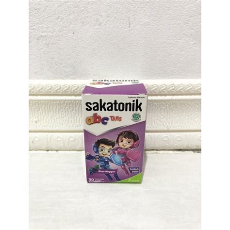 Jual Sakatonik Abc Tabs Rasa Anggur 30 Tablet Hisap Alfabet Shopee