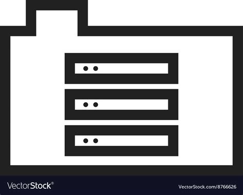 Data Folder Royalty Free Vector Image Vectorstock