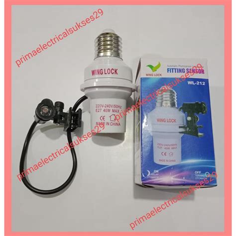 Jual Fitting Sensor Cahaya E27 Fitting Otomatis Shopee Indonesia