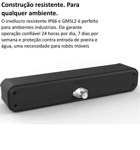 stereolabs zed x stereo camera designed for nvidia jetson agx orin projetada para robótica a