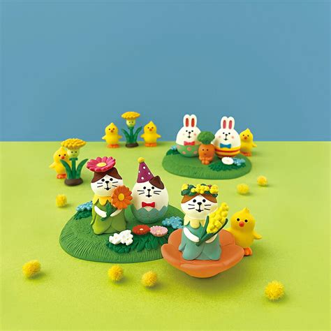 楽天市場コンコンブル Happy Easter ちびひよこ DECOLE concombre まったりマスコット 飾り 置物 ディスプレイ インテリア かわいい 可愛い おしゃれひだまり