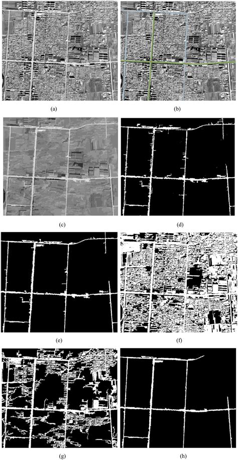 A Test Imagery B Osm Road Buffer Zones As Roi Overlay The Original