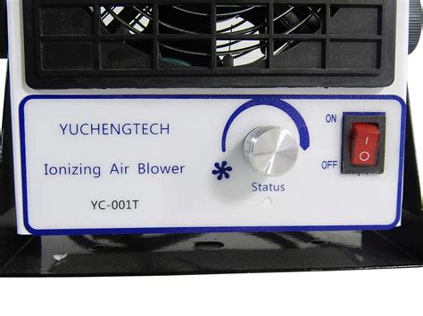 V YUCHENGTECH Ionizing Air Blower Fan Electro Discharge Static Eliminator DC Benchtop Anti