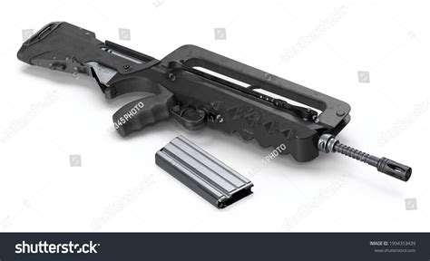 Assault Rifle Famas F1 3d Model Stock Illustration 1994353439