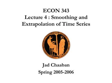 Pdf Econ Lecture Smoothing And Extrapolation Of Time