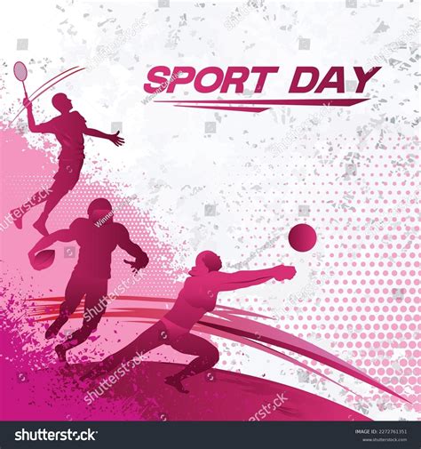 Sports Background Vector International Sports Day Stock Vector Royalty Free 2272761351