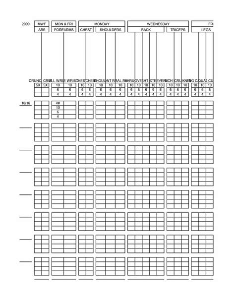 Workout Routine Spreadsheet With Regard To Effective Workout Log