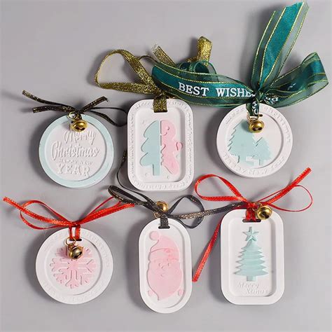 Diy Aroma Diffuser Air Freshener For Closets Theme Silicone Mold Snowflake Christmas Tree
