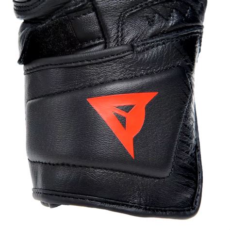 Carbon 4 Womens Motorcycle Long Leather Gloves Blackblackwhite
