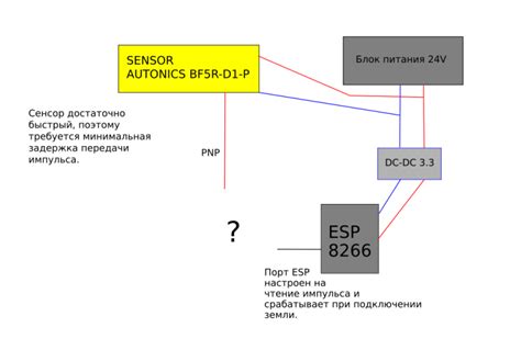 Подключение датчика Pnp 24v к порту Esp8266 Аппаратная платформа Arduino
