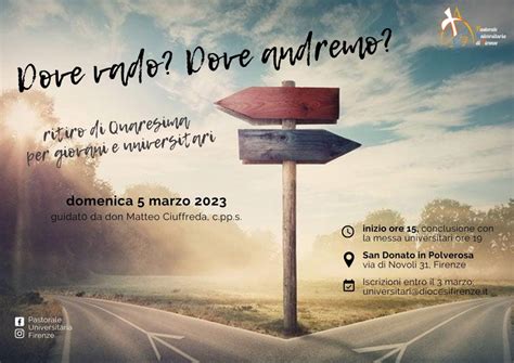 Ritiro Di Quaresima 2023 Pastorale Universitaria Di Firenze