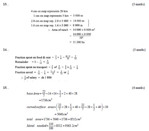 Mathematics Form 2 Chapter 6 Exercise Mathematics Form 2 Questions