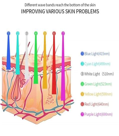 7 Colors Pdt Led Light Therapy Machine Omega Light Therapy Chyhua