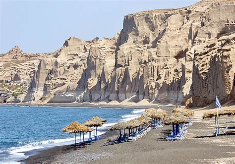 Vlychada Beach And Port On Santorini In The Cyclades