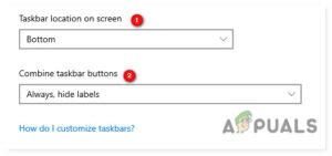 Center The Start Menu Along WithTaskbar Icons In Windows Appuals