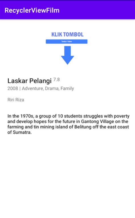 GitHub Achmadtaufiqhidayat RecyclerView Android Studio