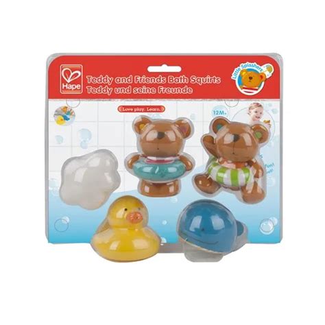 Hape Teddy And Friends Bath Squirts Th