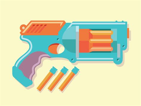 Nerf Gun By Ryan Filipski On Dribbble