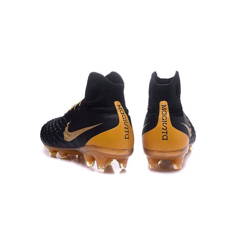 Nike Magista Obra 2 Fg High Top Football Cleat Black Gold