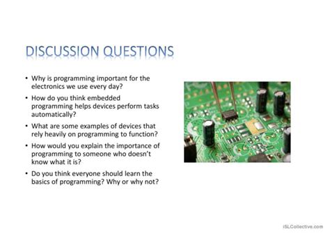 Programming In Electronics General S English Esl Powerpoints