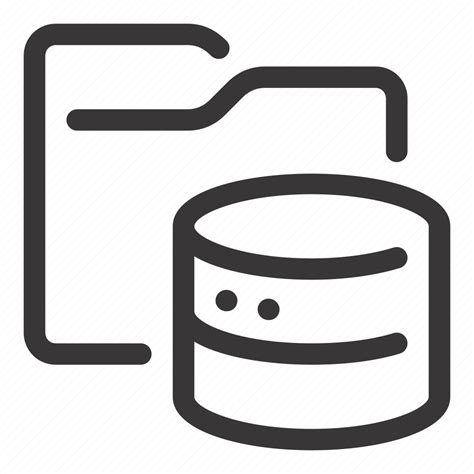 Data Database Server Storage Folder File Archive Icon Download
