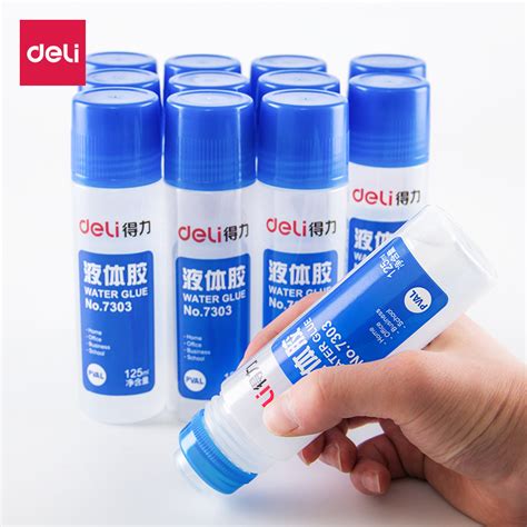 得力deli7303胶水学生美工胶水办公胶粘用品液体胶水强力批发125ml 支中号液体胶单支视频介绍 得力deli7303胶水学生美工胶水办公