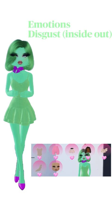 Dress To Impress Theme Emotions Disgust Inside Out Dress To Impress
