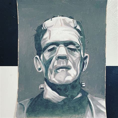 Frankensteins Monster Drawing Etsy