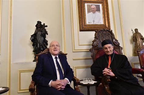 ميقاتي من بكركي اتفاق الطائف يحمي التعددية في لبنان
