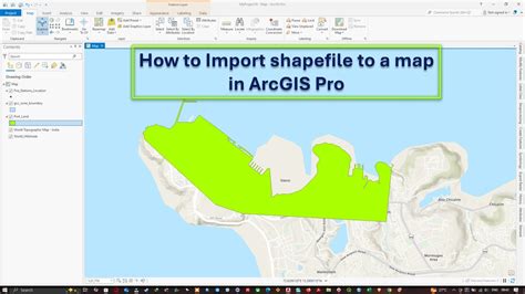12 How To Import Shapefile To Map In Arcgis Pro Beginners Youtube