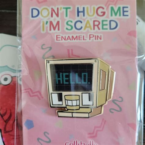 Dont Hug Me Im Scared Dhmis Hard Enamel Pins 125 15 Etsy