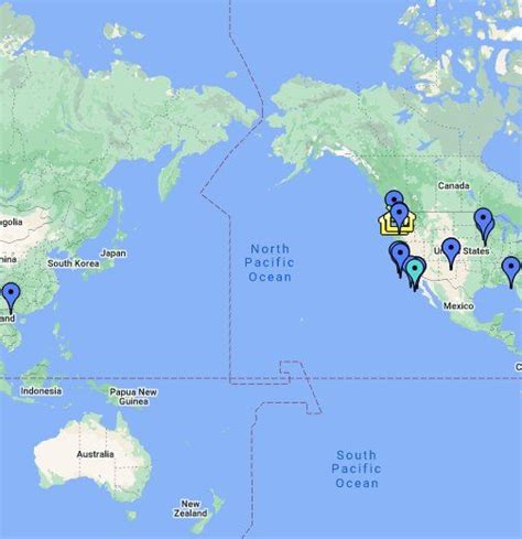 Walking Maps Google My Maps Walking Map South Pacific Pacific Ocean