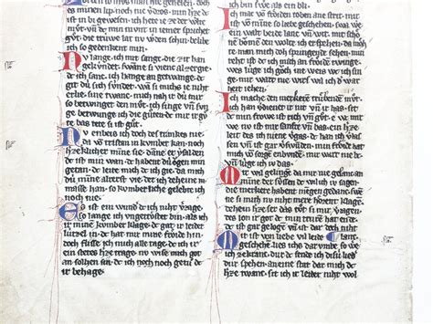 Medieval Script Pages Handwritten Script Middle Ages Etsy