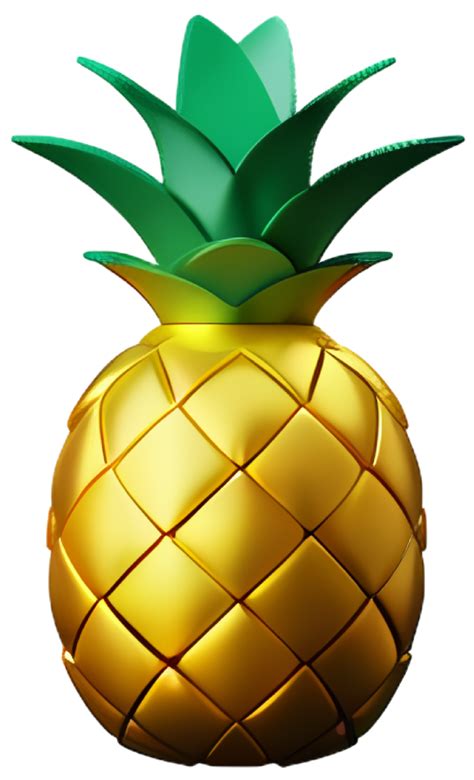 3d Pineapple Illustration 31713048 Png