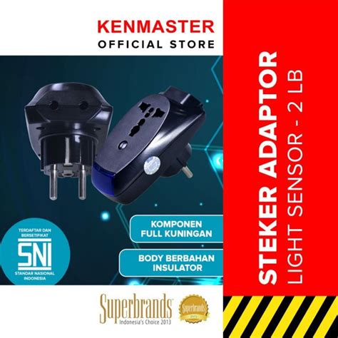 Jual Steker Colokan Listrik Sensor Cahaya Kenmaster Plug Adaptor
