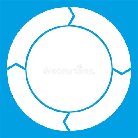 Chart Pie With Arrows Icon White Stock Vector Illustration Of Chart