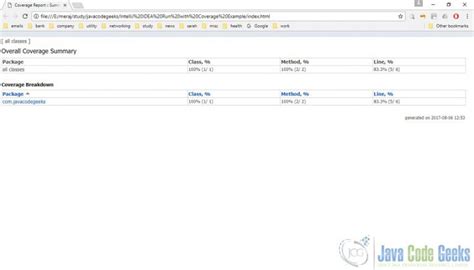 IntelliJ IDEA Run With Coverage Example Java Code Geeks