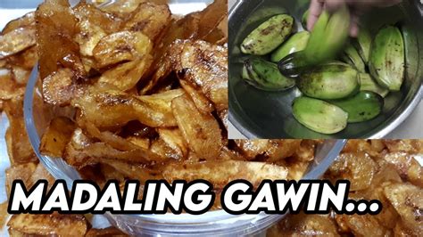Ganito Lang Gumawa Ng Malutong Na Banana Chips At Pwedeng Ipangnegosyo