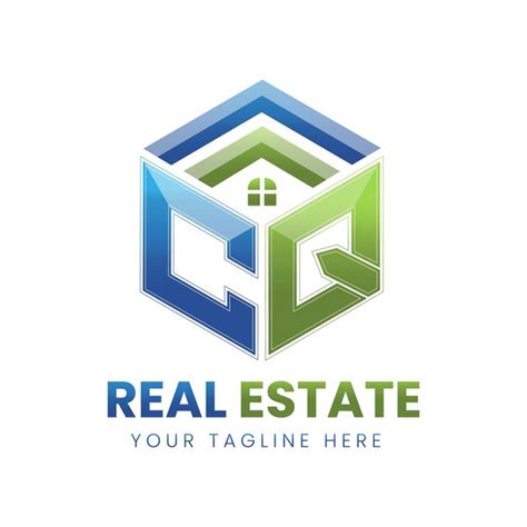 Premium Vector Vector Gradient Cq Real Estate Logo