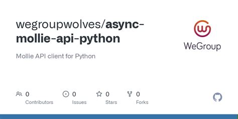 Github Wegroupwolvesasync Mollie Api Python Mollie Api Client For